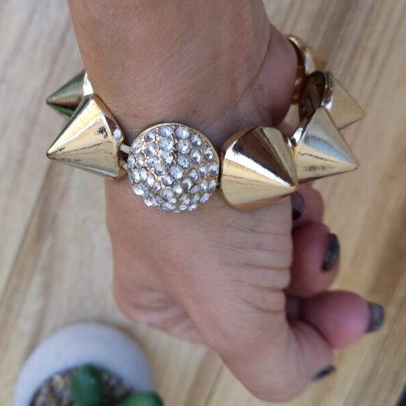 Jewelry | Spiky Costume Bling Bracelet | Poshmark